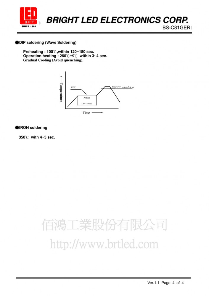 BS-C81GERI datasheet page 4
