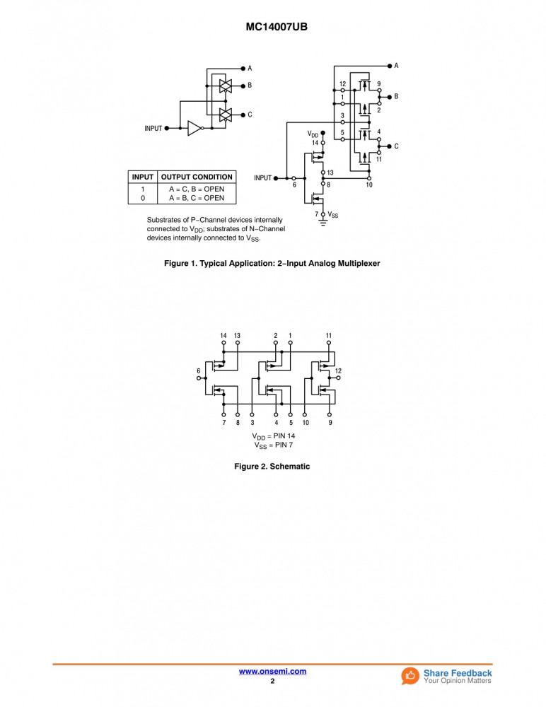 MC14007UB datasheet page 2