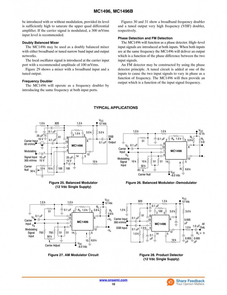 MC1496 datasheet page 10