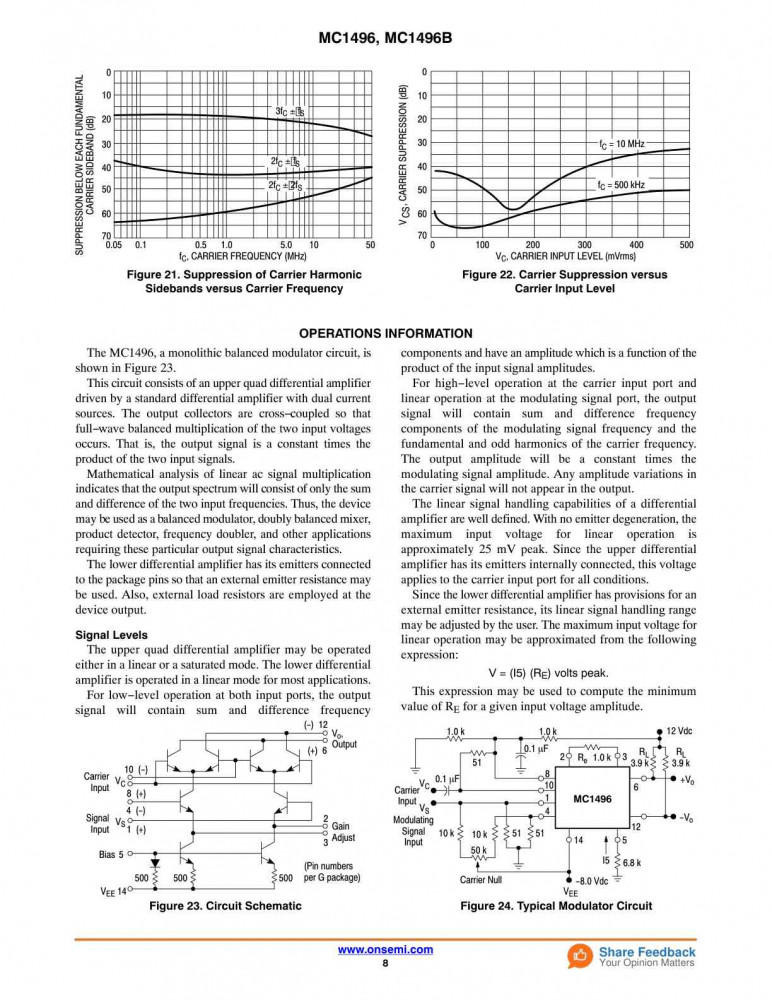 MC1496 datasheet page 8