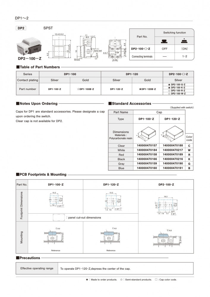 Nidec DP1-120-Z technical document page 3
