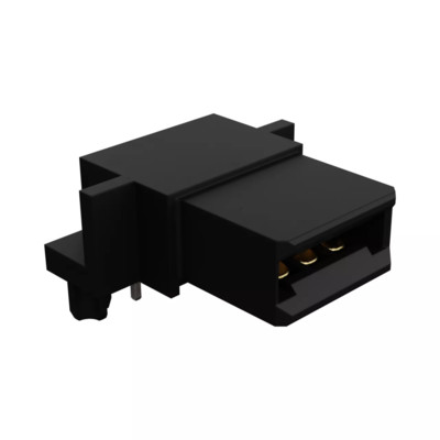 EXTreme LPHPower Receptacle Header, Right-Angle, 2 Power Contacts, Select Gold (Au) Plating, for 1.57mm Thick PC Board, with Press-fit Plastic Pegs for sale