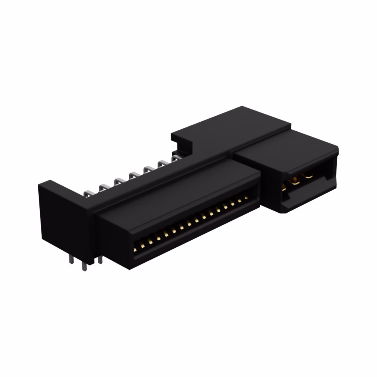 EXTreme LPHPower Receptacle Header, Right-Angle, 2 Power Contacts, 32 Signal Contacts, Select Gold (Au) Plating, for 2.36mm Thick PC Board for sale