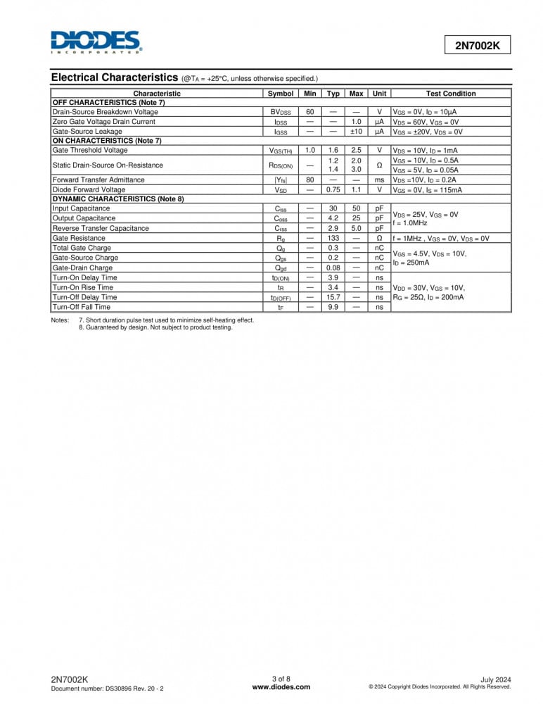 2N7002K-7 datasheet page 3