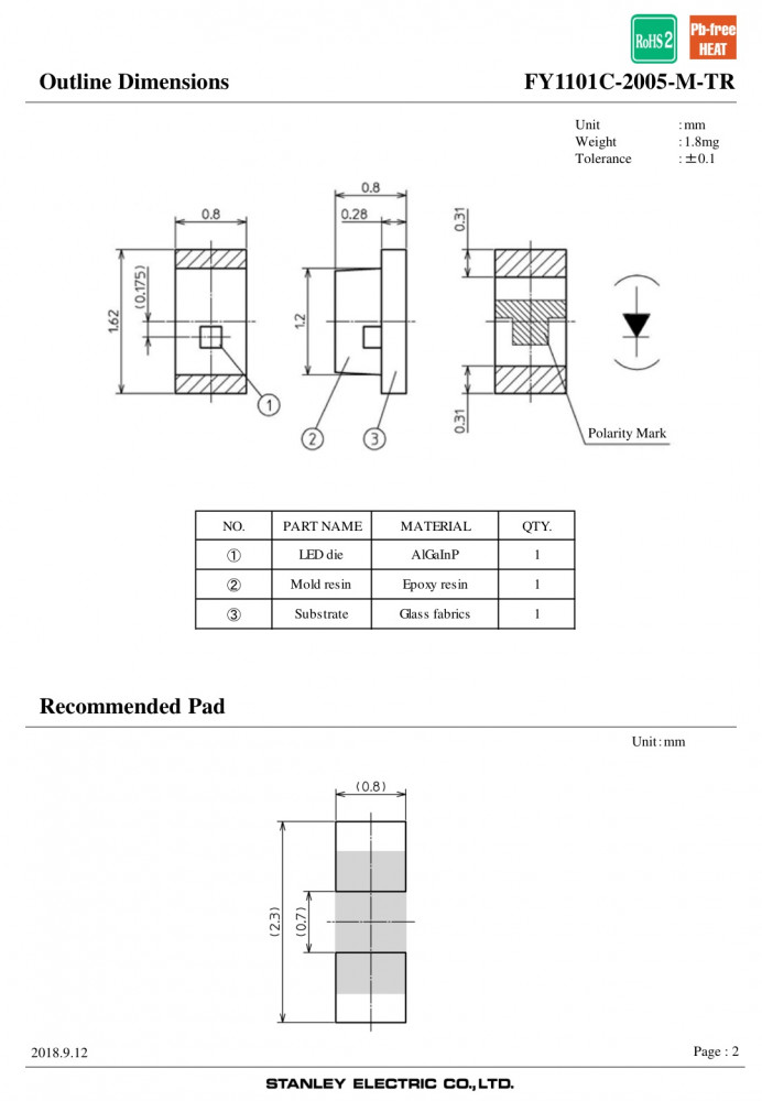 FY1101C-2005-M datasheet page 2