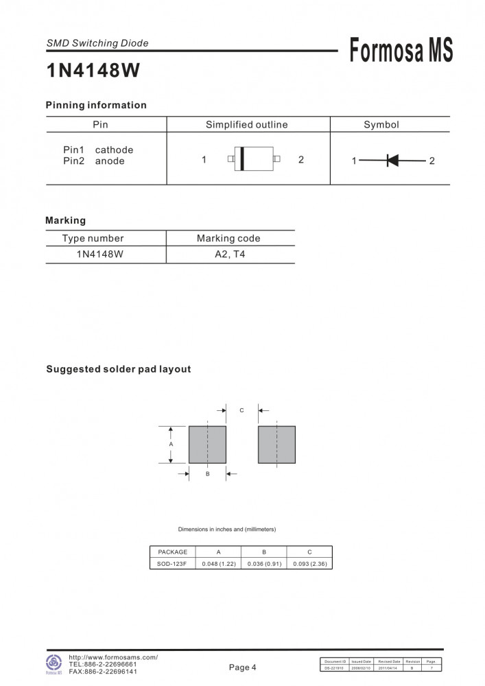 1N4148W datasheet page 4