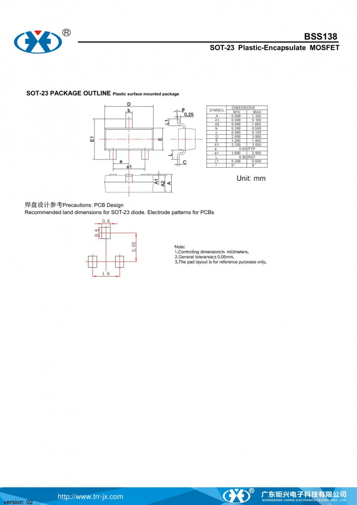 JUXING BSS138 datasheet page 3