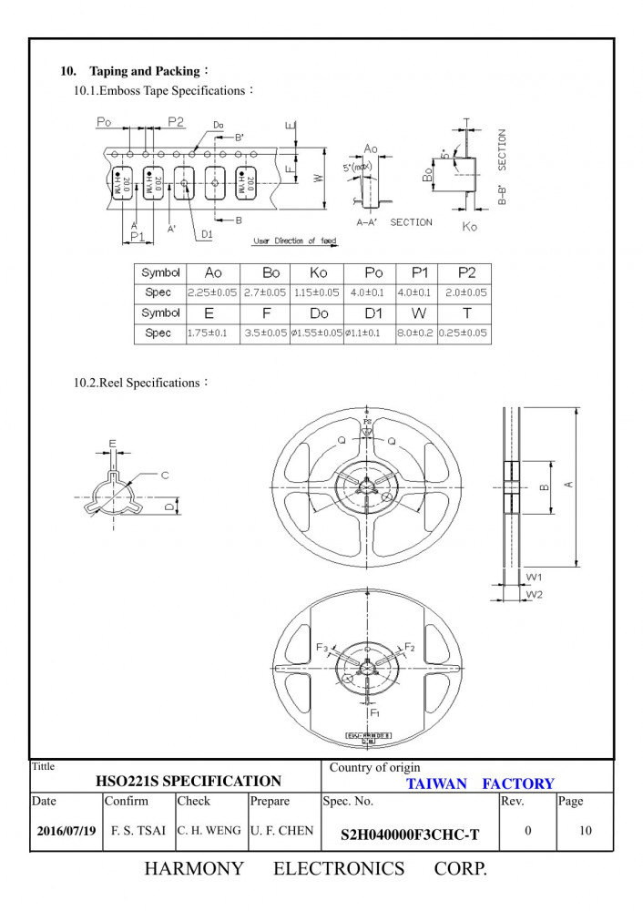 HELE S2H040000F3CHC-T specification page 10