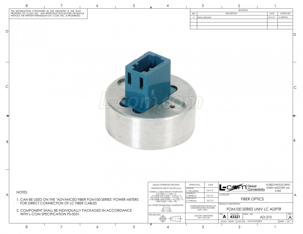 AF-AD-210 technical document preview