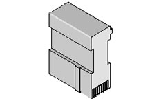 Press-In Tool Vertical Header 11-Row, 5-Column