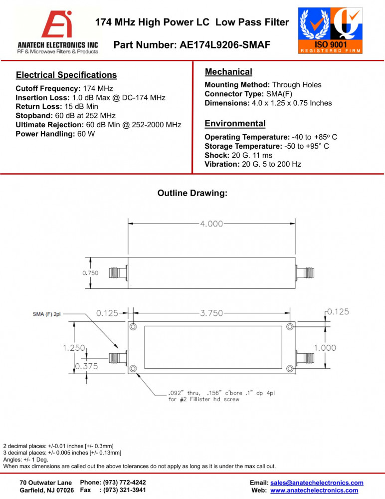 AE174L9206-SMAF technical document page