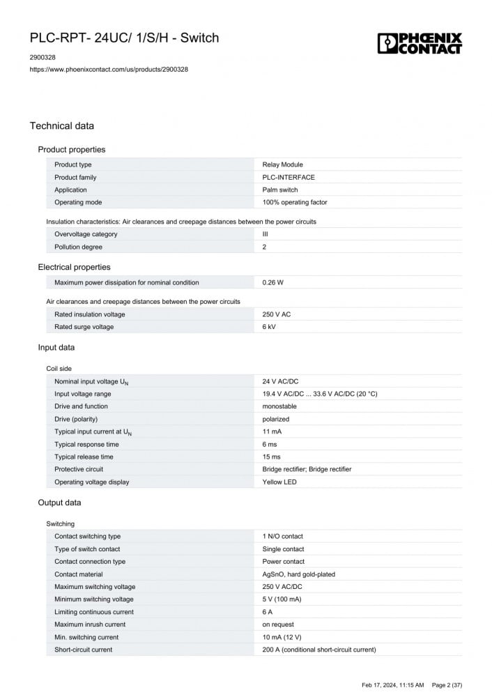 2900328 technical document page 2
