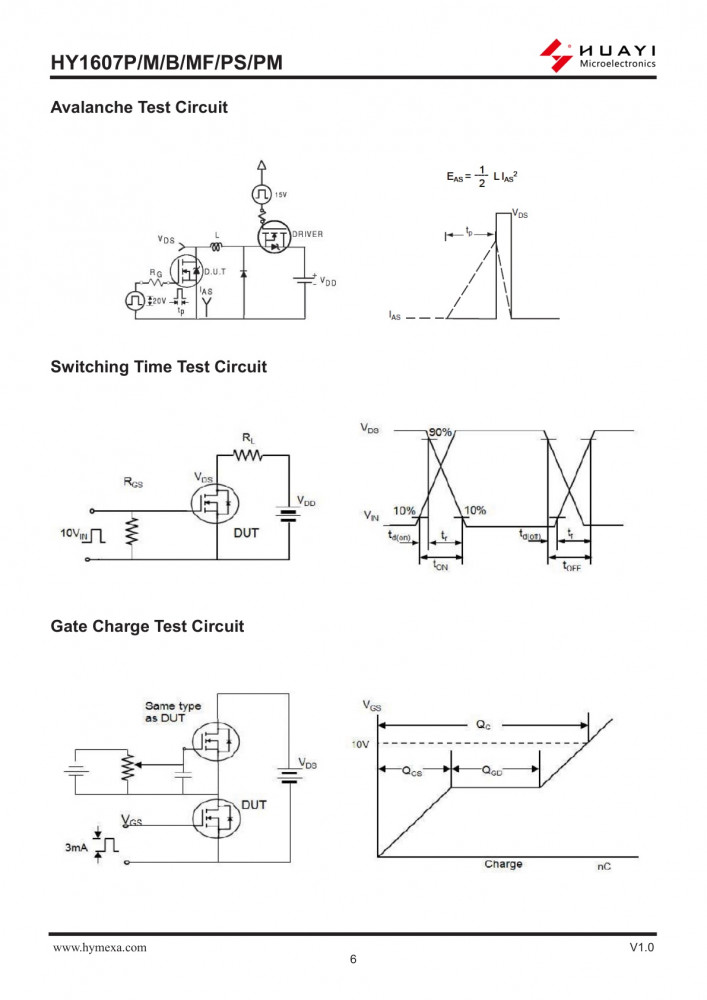 HY1607B datasheet page 6