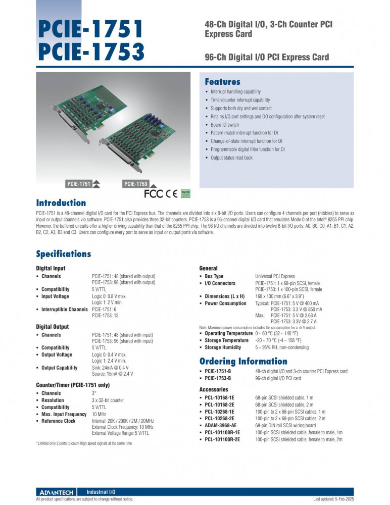 PCIE-1753 product documentation preview