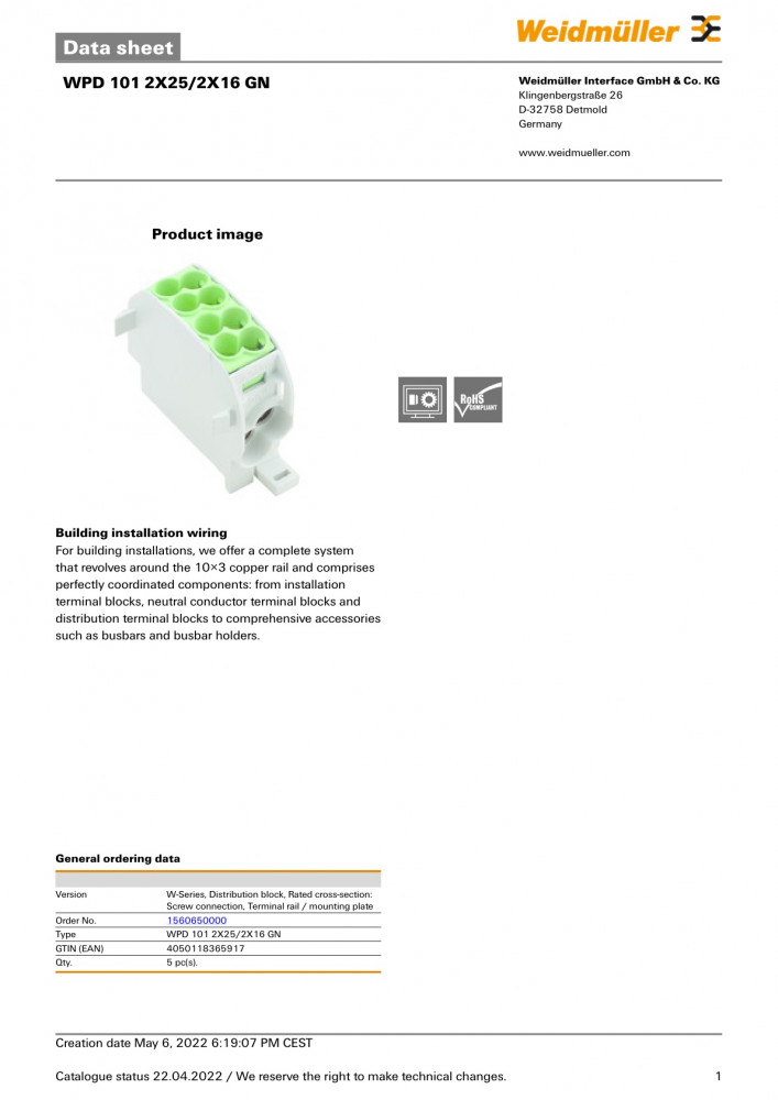 WPD 101 document page 1