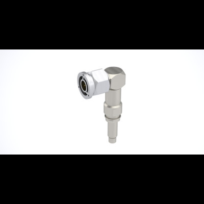 BNC / INSULATED BULKHEAD JACK RECEPTACLE FR. MOUNT. WITH SOLD. POT CONT.+TAG-P100