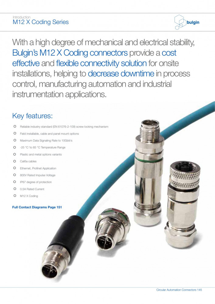 Bulgin M12 X-Code documentation page 1