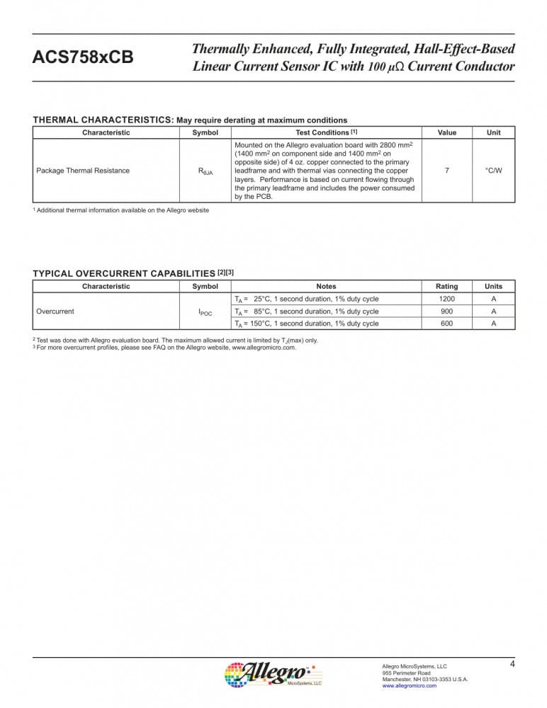 ACS758 datasheet page 5