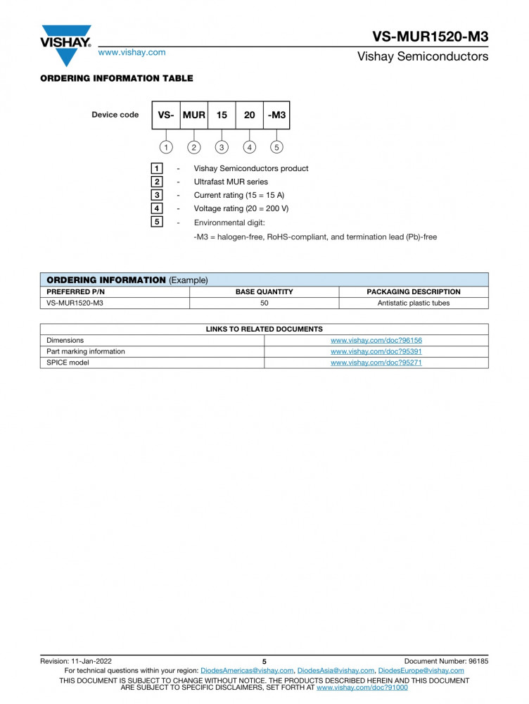 VS-MUR1520-M3 datasheet page 5
