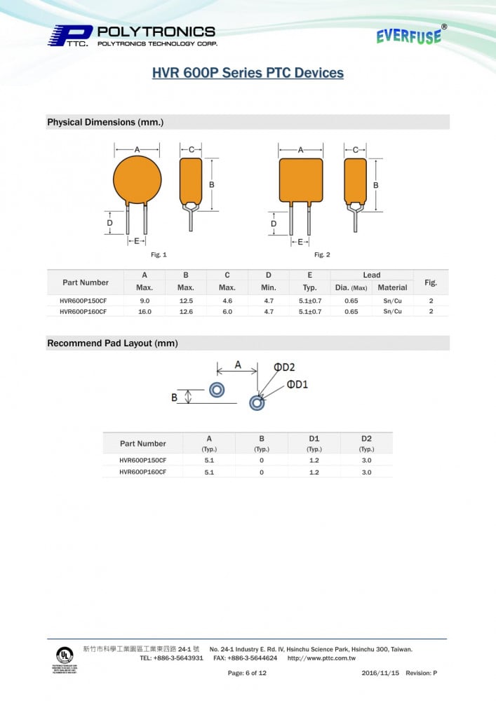 HVR600P160CF datasheet page 6