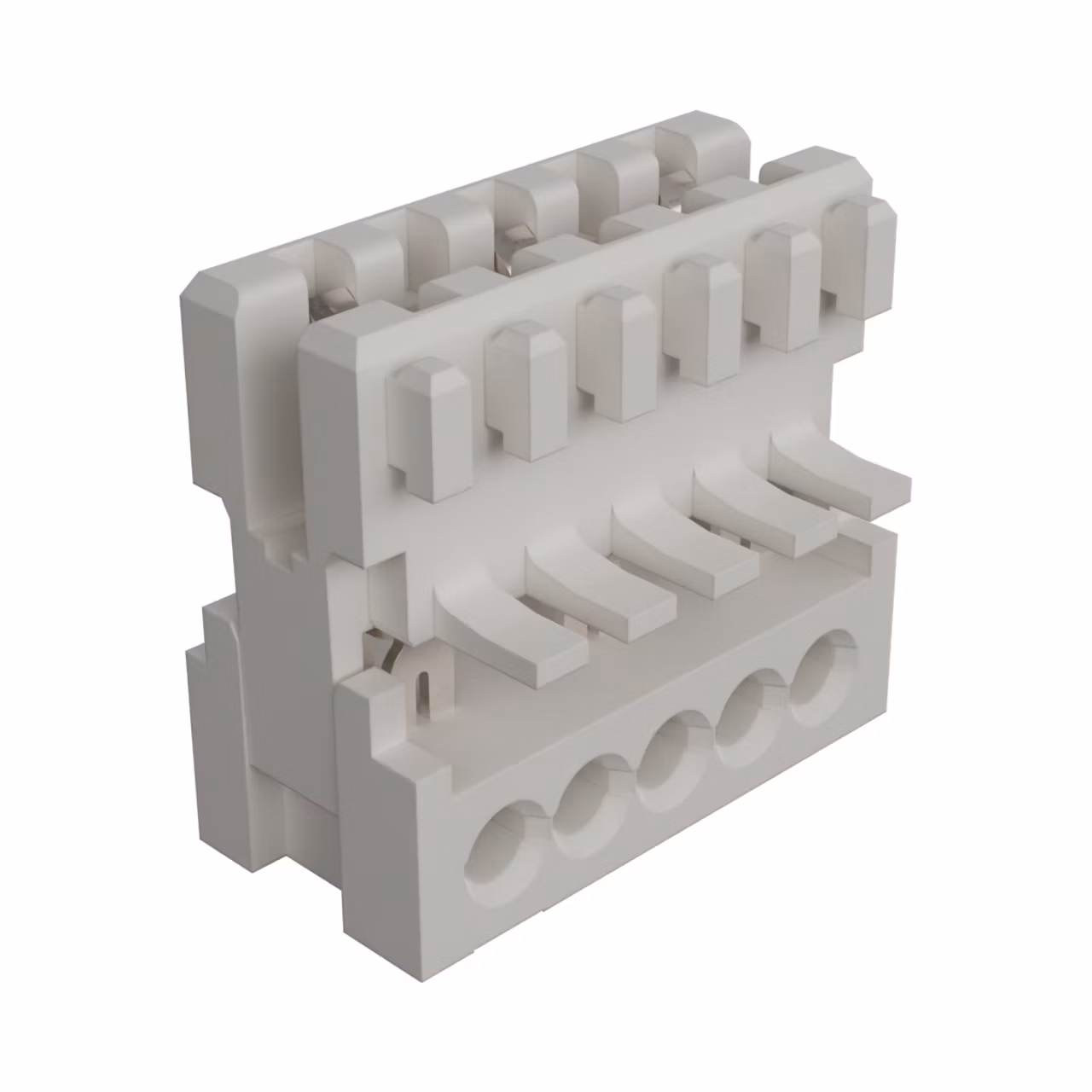 Appli-Mate RAST 2.5 IDT Connector, 5.00mm Pitch, Direct/Indirect, Female, Beaded Terminal, 3 Circuits, All Position Keys, Open Endwalls for sale