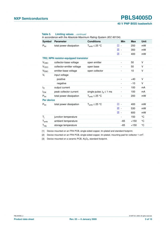 PBLS4005D datasheet page 4
