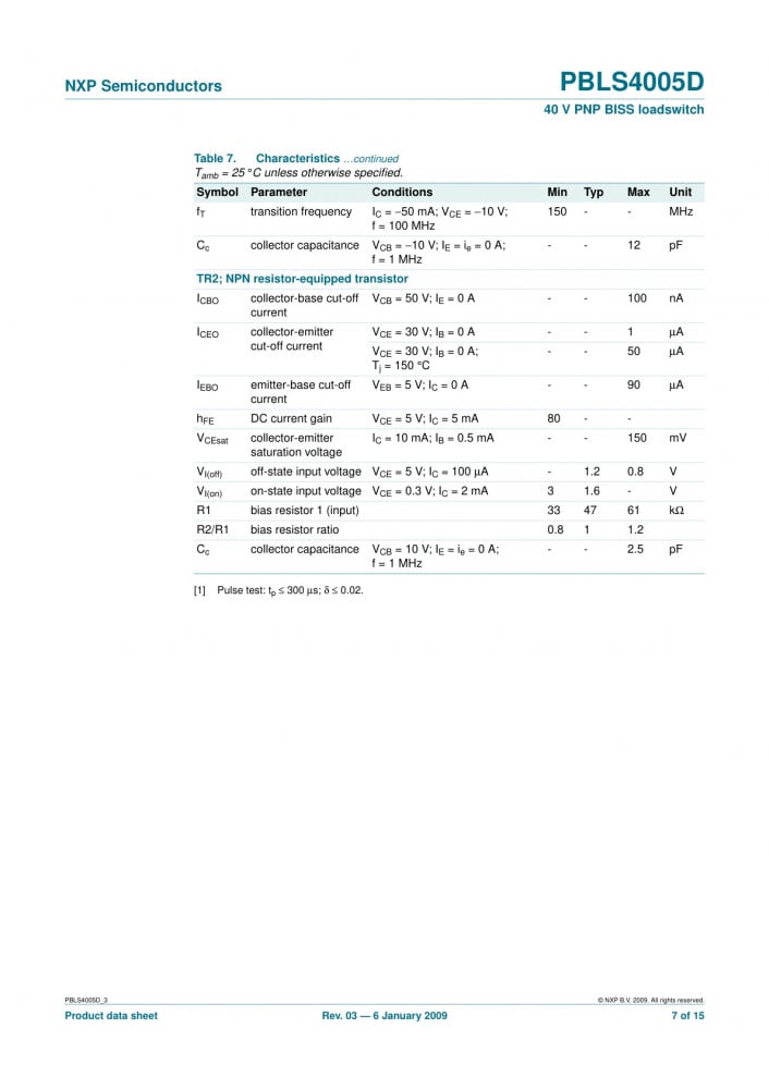 PBLS4005D datasheet page 8
