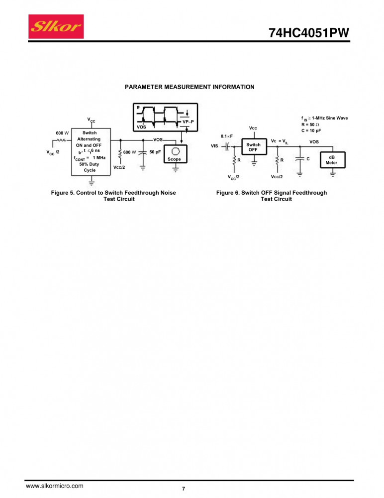 74HC4051PW datasheet page 7