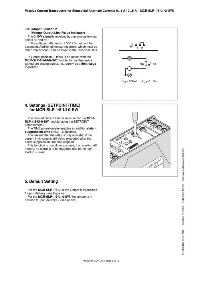 Phoenix Contact 2814359 technical document page 5