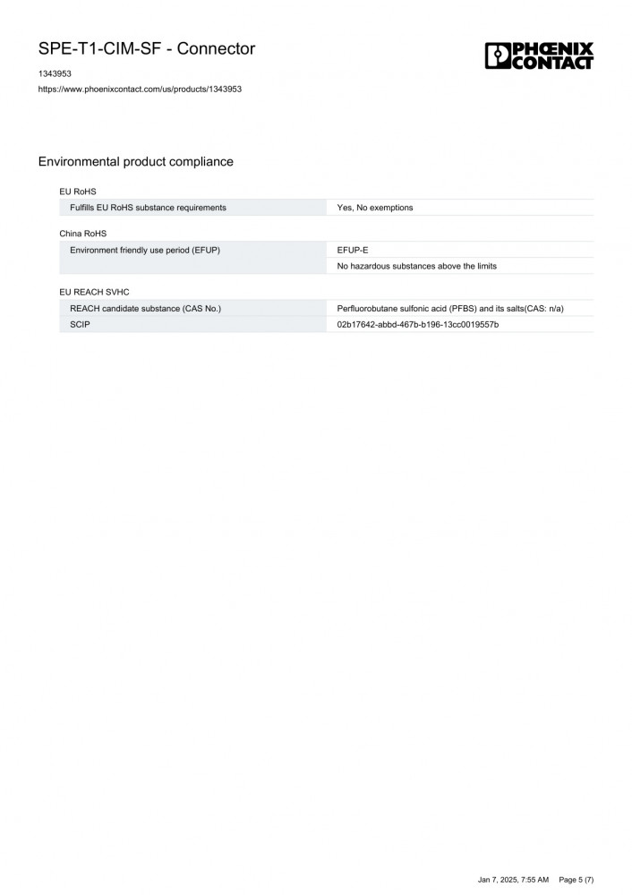 Phoenix Contact 1343953 technical document page 5