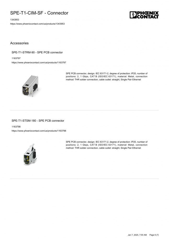 Phoenix Contact 1343953 technical document page 6
