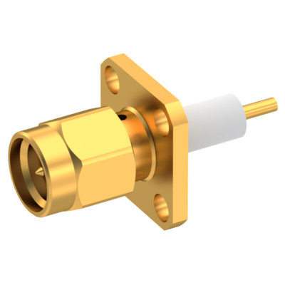 SMA / SQUARE FLANGE PLUG RECEPTACLE WITH CYLINDRICAL CONTACT for sale