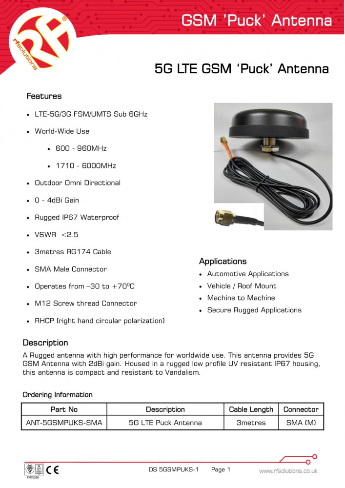 ANT-5GSMPUKS-SMA technical document page 1