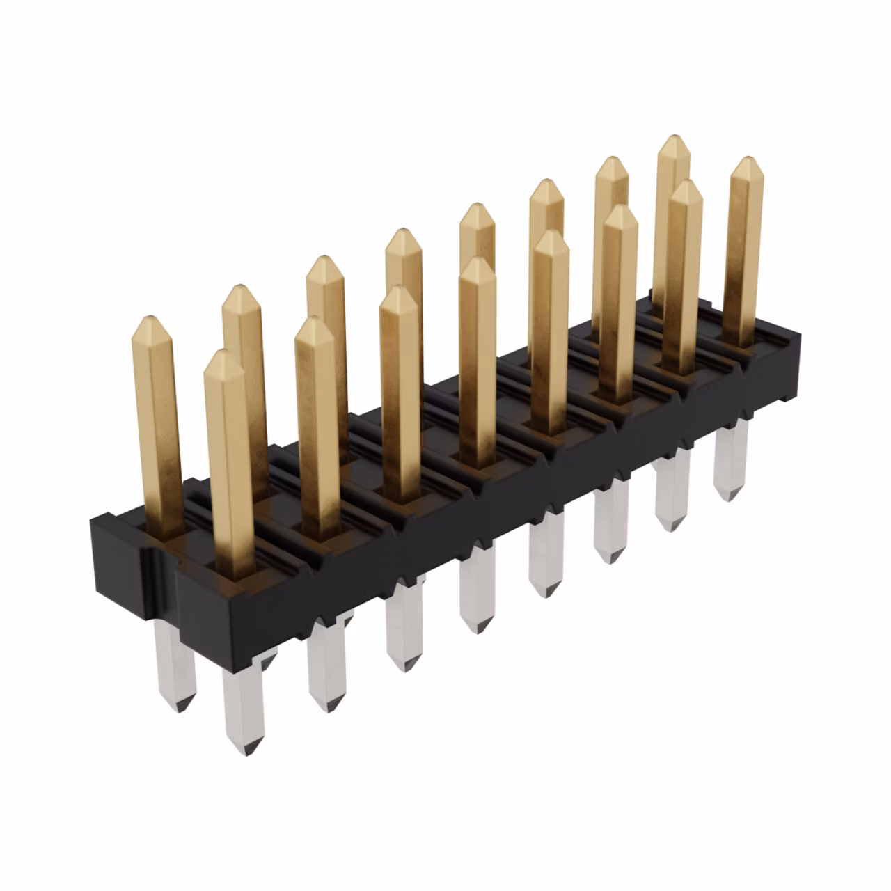 2.00mm Pitch Milli-Grid Header, Vertical, Through Hole, 16 Circuits, 0.05µm Gold (Au) Plating, Mating Pin Length 4.00mm, Tail Length 2.60mm, Tray, Lead-Free for sale