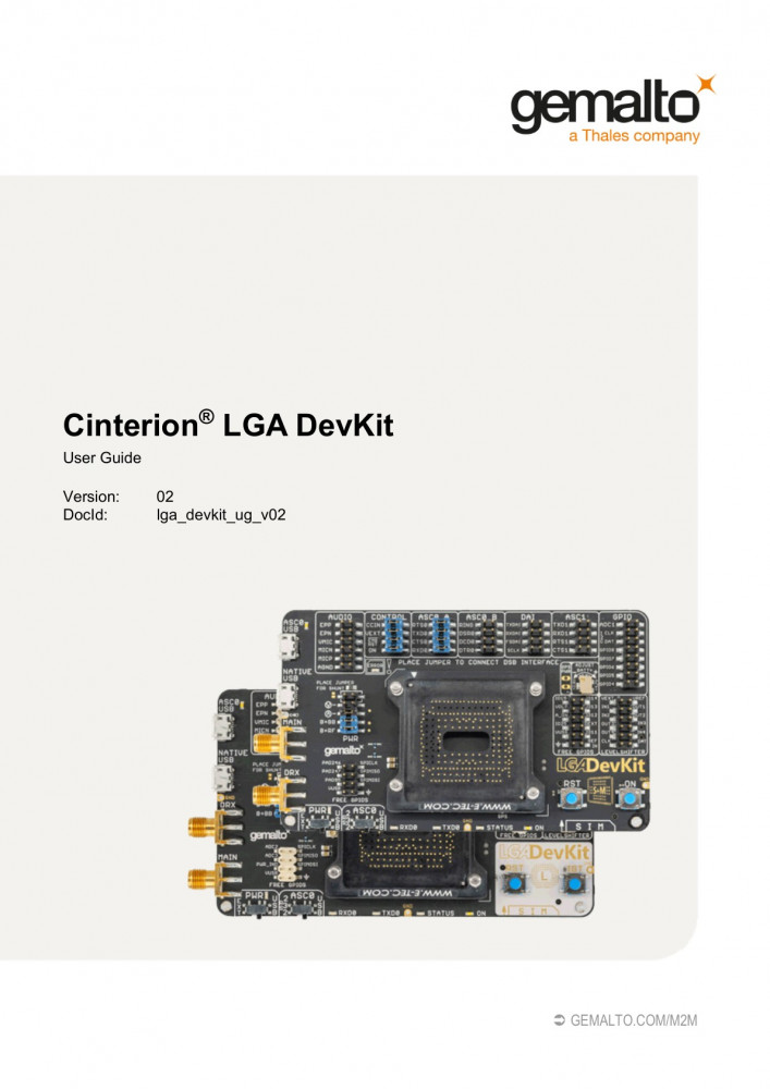 LGA DevKit documentation page 1