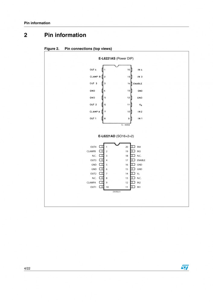 L6221AD datasheet page 4