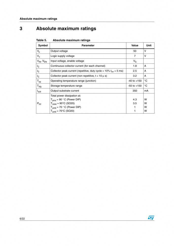 L6221AD datasheet page 6