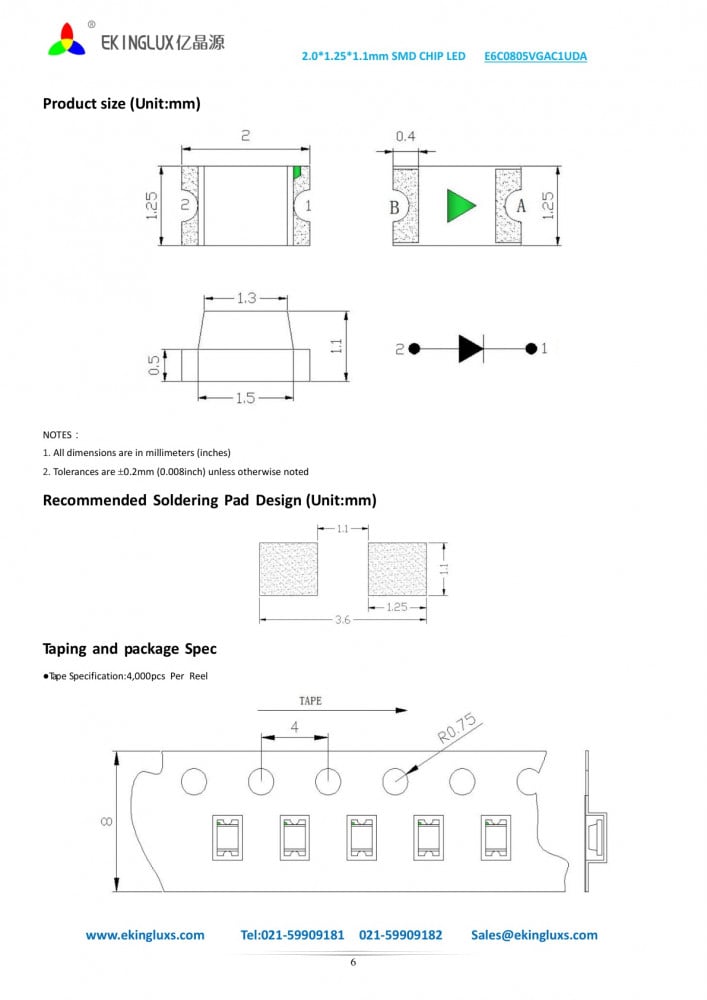 E6C0805VGAC1UDA datasheet page 6
