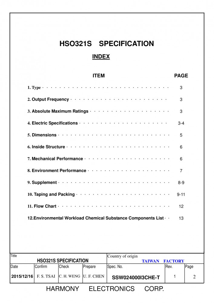 SSW024000I3CHE-T specification page 2