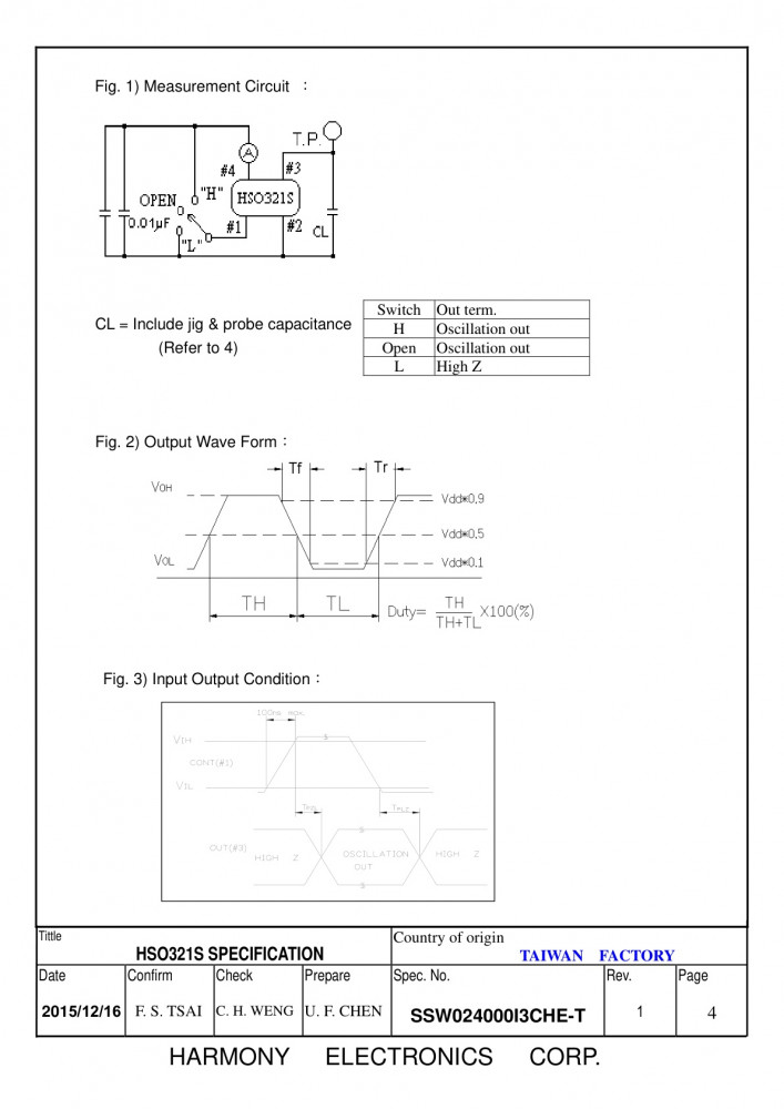 SSW024000I3CHE-T specification page 4