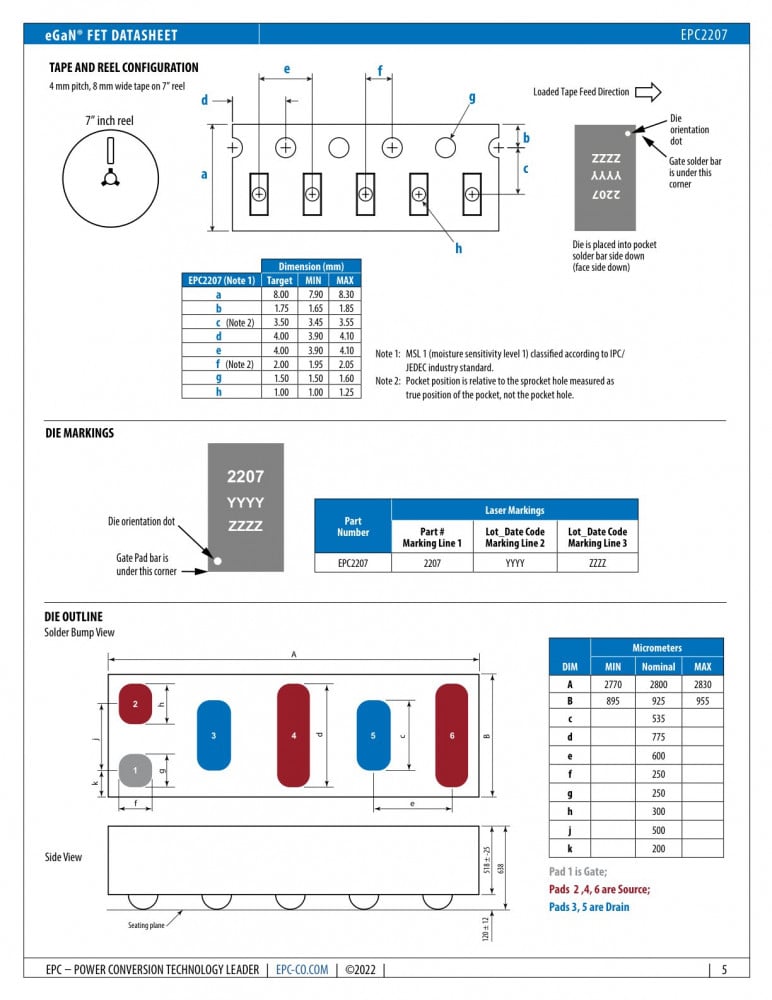 EPC2207 datasheet page 5