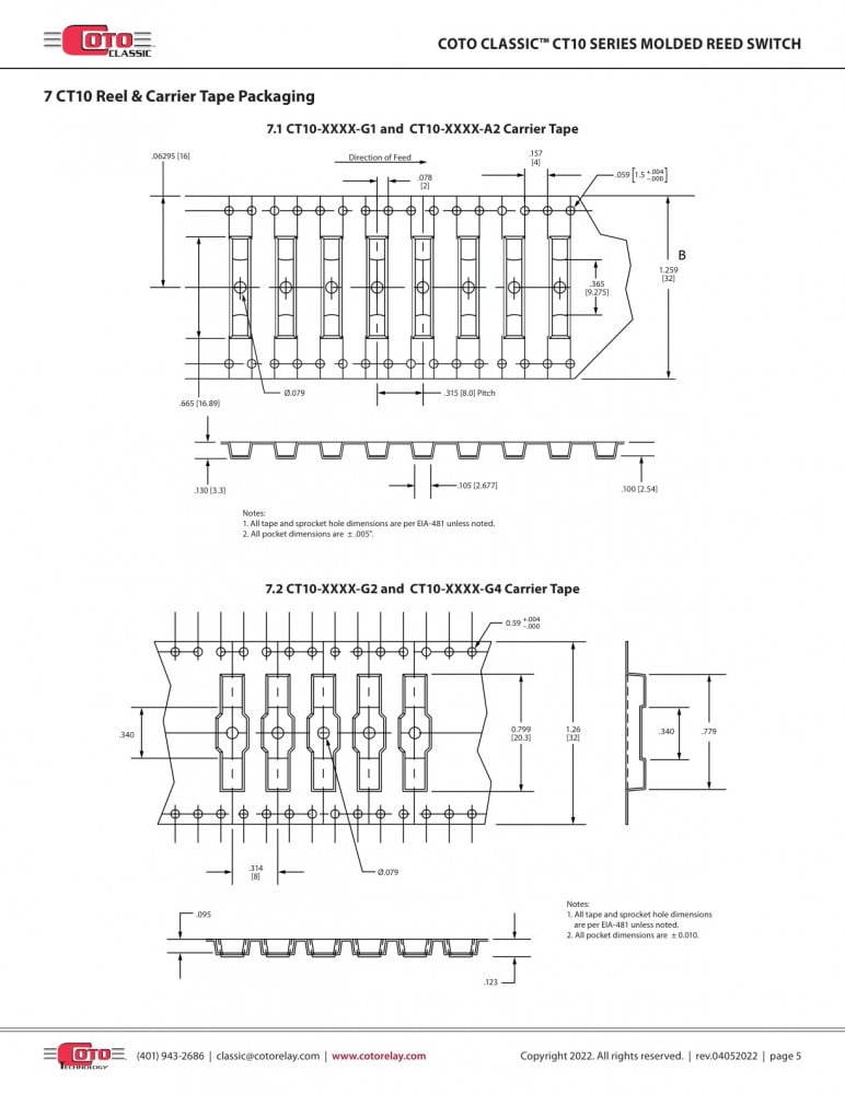 COTO CT10 datasheet page 5