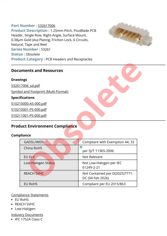 532617006 technical document image, page 1