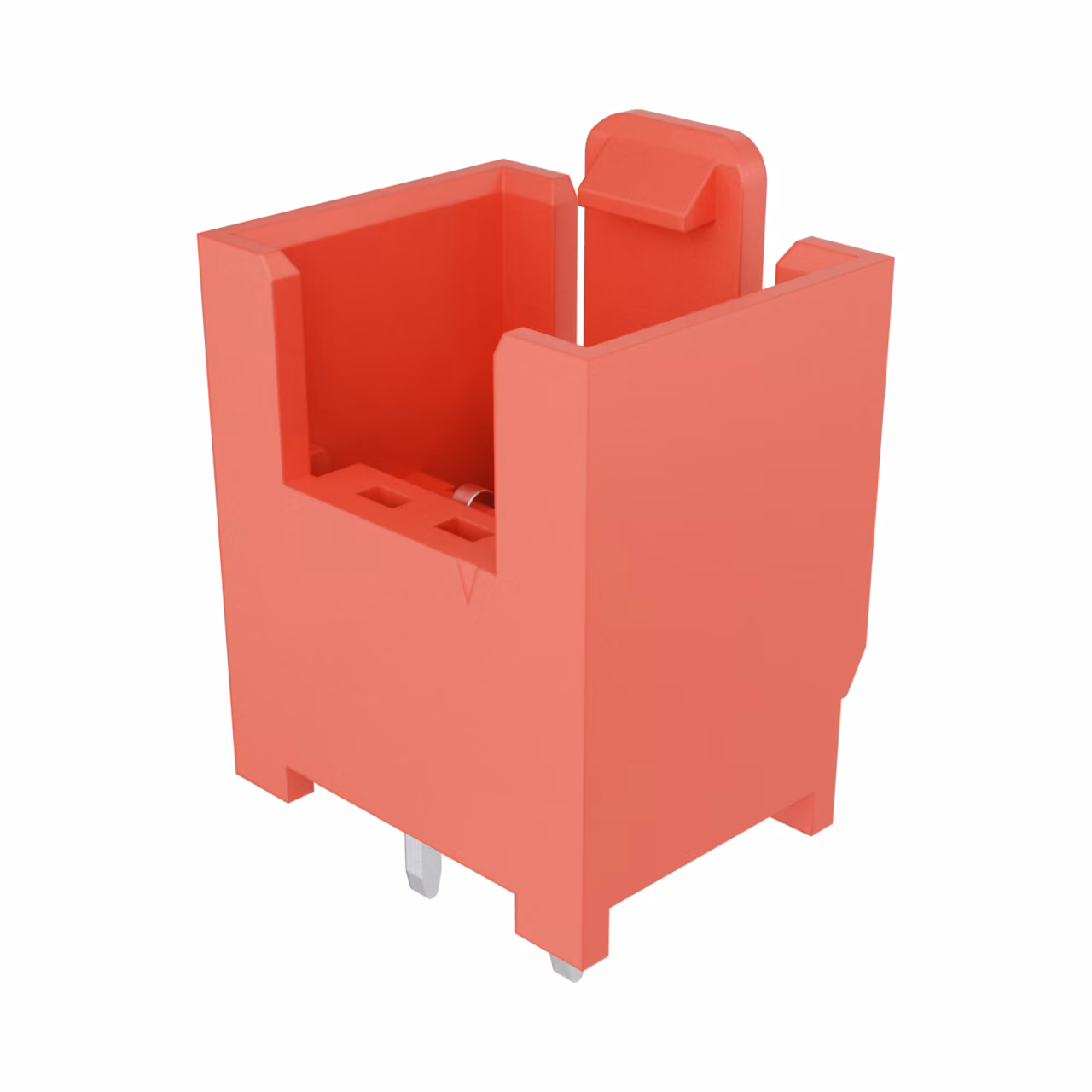 Appli-Mate RAST 2.5 Header, Vertical, 3 Circuits, Tin (Sn) Plating, Glow-Wire Capable, Positioning Keys B and C Blocked, with Latch, Red for sale