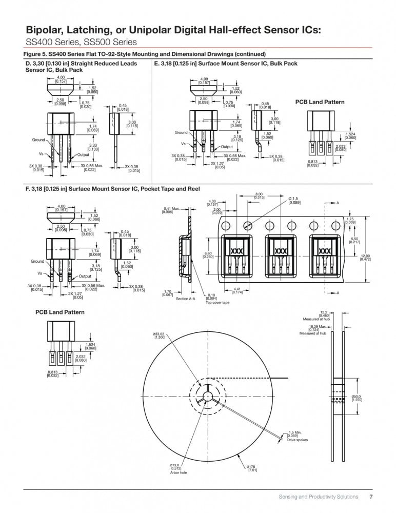 Honeywell SS411A datasheet page 7