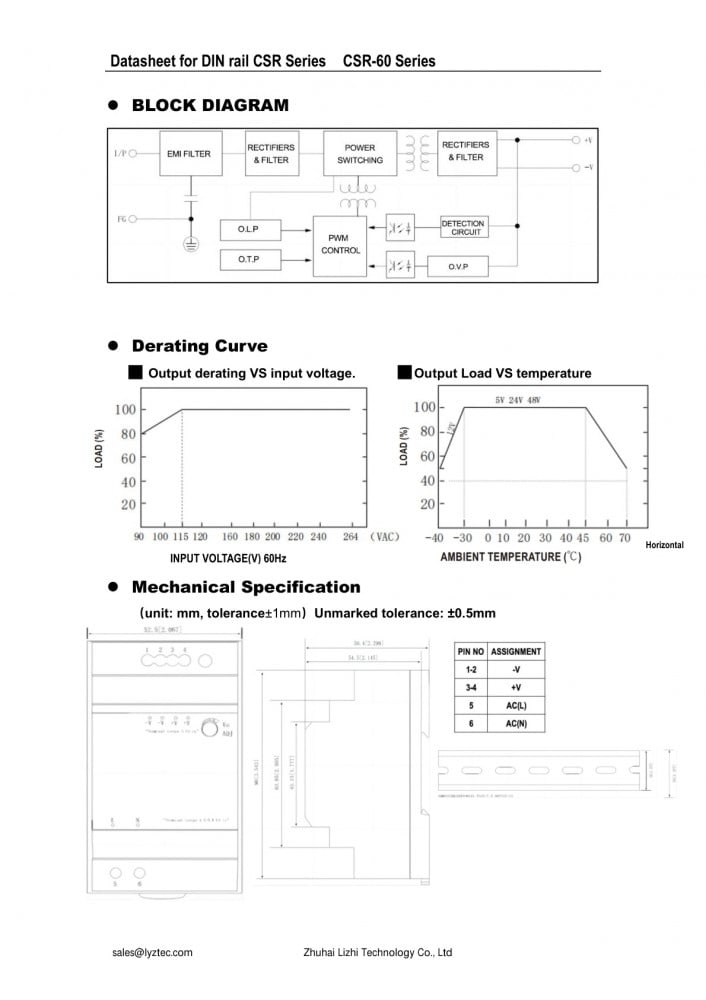 CSR-60-24 datasheet page 3