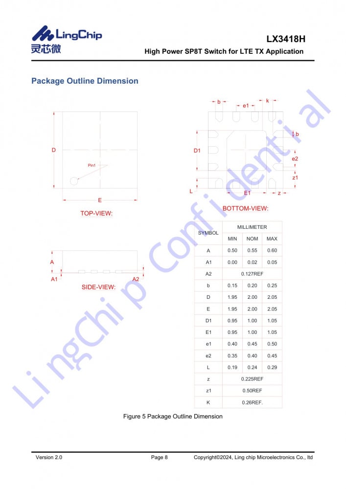 LX3418H datasheet page 8