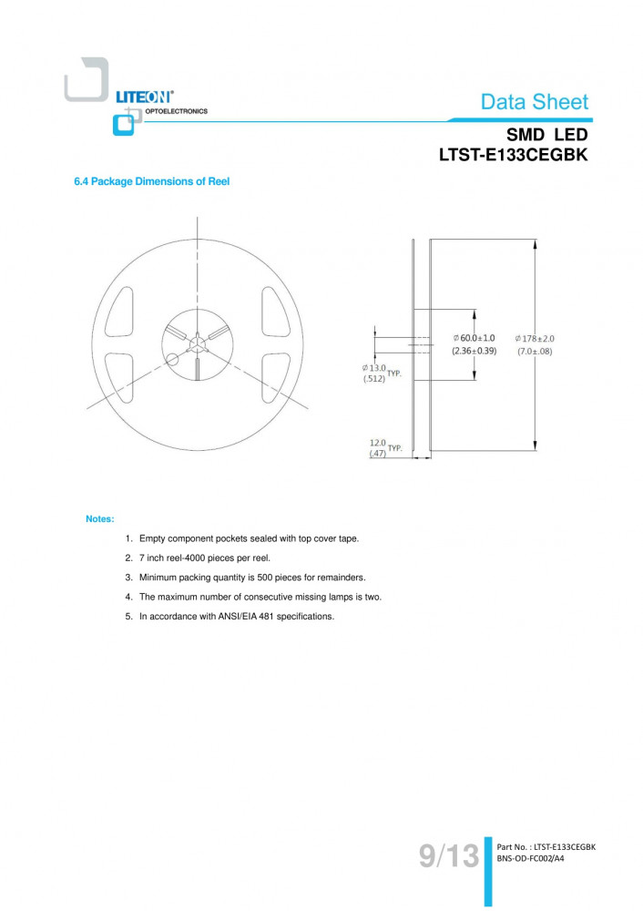 LTST-E133CEGBK datasheet page 10