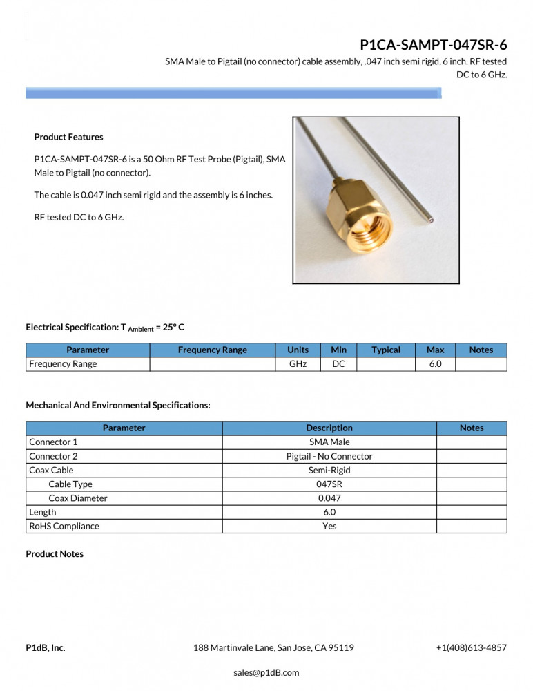 P1CA-SAMPT-047SR-6 product documentation image