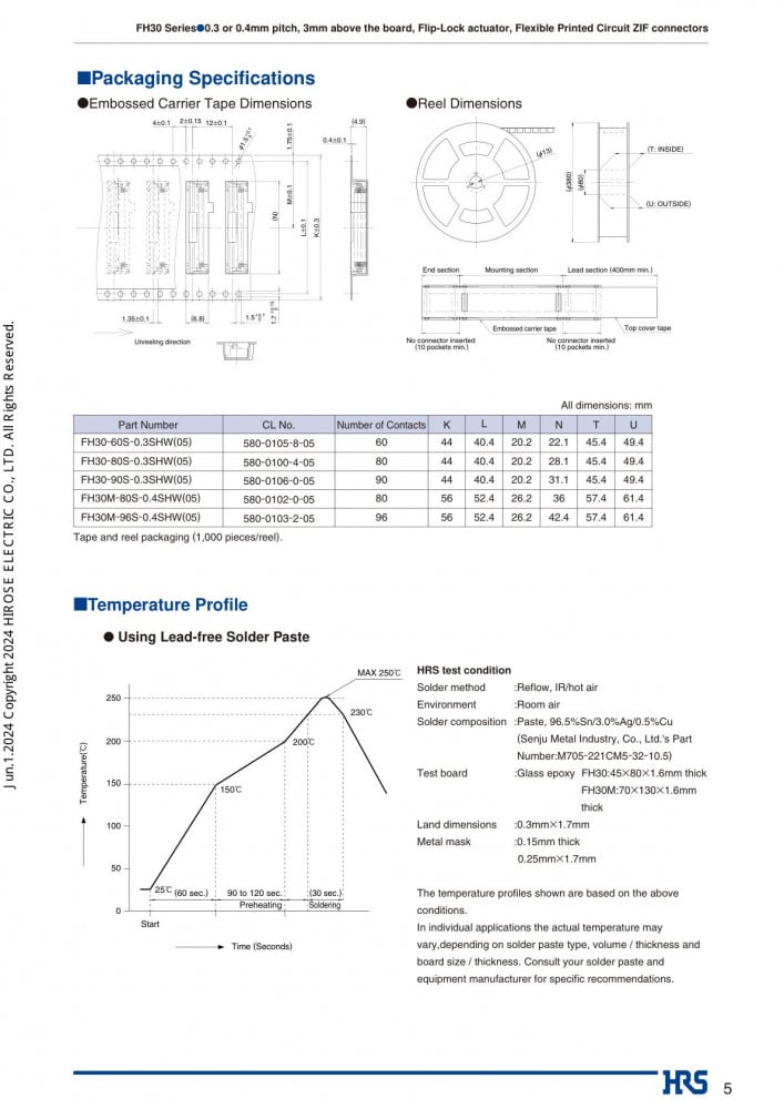 HRS FH30 datasheet page 5